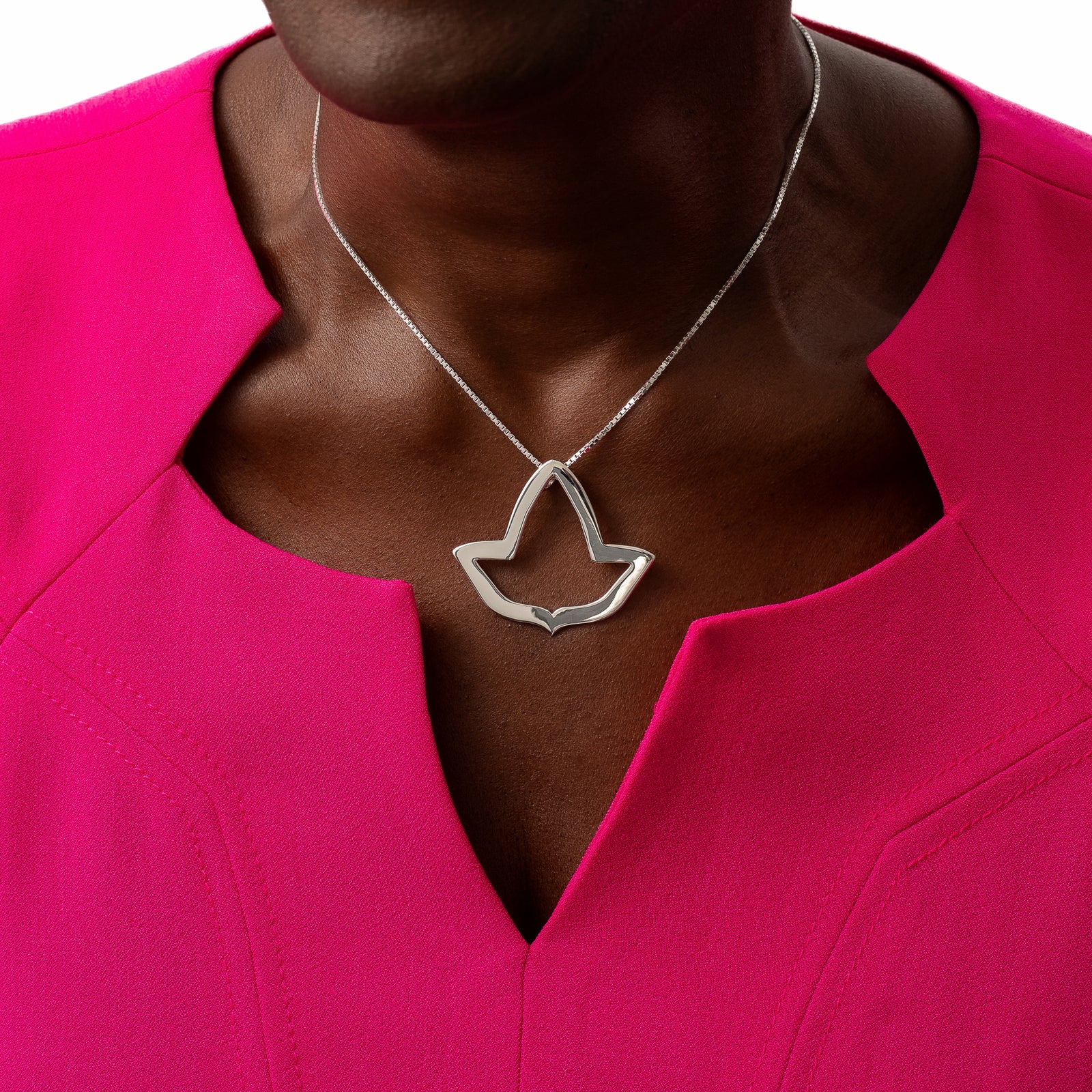 Open Ivy Leaf Necklace-Large – The Sterling Link